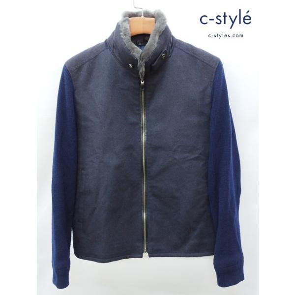 【ブランド】LANVIN COLLECTION【カラー】ネイビー【表示サイズ】48【実寸サイズ】肩幅:約43cm 身幅:約54cm 着丈:約63cm 袖丈:約64cm★☆★☆★☆★☆★☆★☆★☆★☆★☆★☆多少の使用感はあるものの、比較的状...