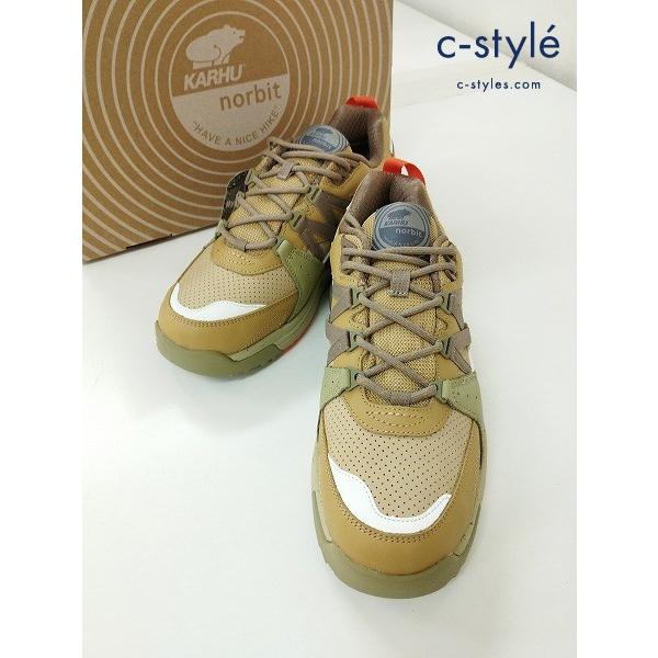 【ブランド】KARHU × norbit【カラー】ベージュ系【表示サイズ】27.2cm【実寸サイズ】アウトソール全長:約31cm アウトソール全幅:約11cm 高さ:約11cm★☆★☆★☆★☆★☆★☆★☆★☆★☆★☆使用された形跡のないお品...
