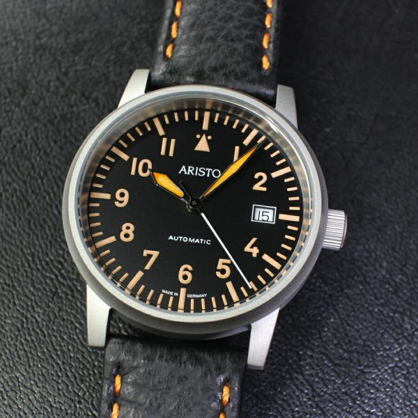 Aristo Pilot Orange38 自動巻き腕時計 3H226LSellita SW200 搭載パイロットダイアルとして製造されたオリジナル　オレンジダイアル（Beobacterダイアル）メーカー：アリスト（ドイツ）品番：3H226...