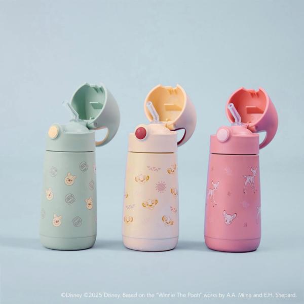 ステンレスボトルにディズニーコラボアイテムが新登場350mlの子供用水筒3層断熱のステンレス製ボトルで,冷たいものは最長8時間,あたたかいものは最長6時間,温度を保ちますお出かけにも便利な保冷保温が可能なドリンクボトルです持ち運びに便利なキ...