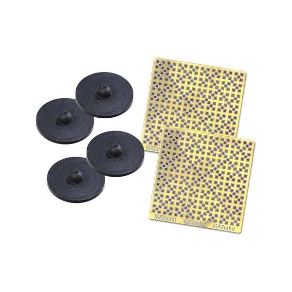 Wi-Fiへの電磁波対策にオススメのセットです。製品内容・MAX mini 5G　2枚・ブラックアイ　4個サイズ・MAX mini 5G:　横 約43mm、縦 約45mm・ブラックアイ：直径 約10mm素材・MAX mini 5G:銅・粘着...