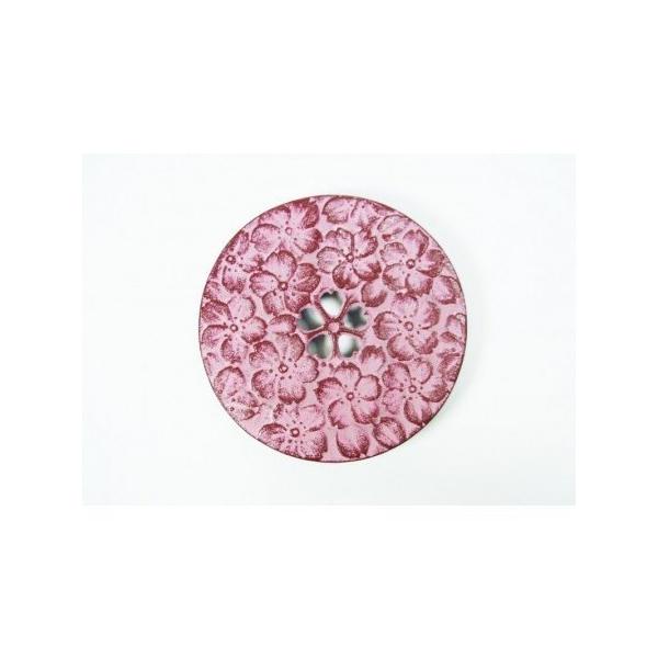 【発売日：2017年04月26日】南部鉄器　花台・ミニ鍋敷き　さくらピンク　約105x105x20mm　本体/南部鉄　台部分/シリコンゴムカバー　日本製