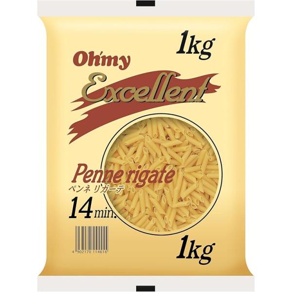 マカロニ ショートパスタ オーマイ エクセレント ペンネ リガーテ 1kg ニップンデュラムセモリナ100%ショートパスタ定番の ペンネリガーテです。国内工場製造で食感がプリッとしたノドごしの良いパスタです名称　　　マカロニ原材料名　デュラ...