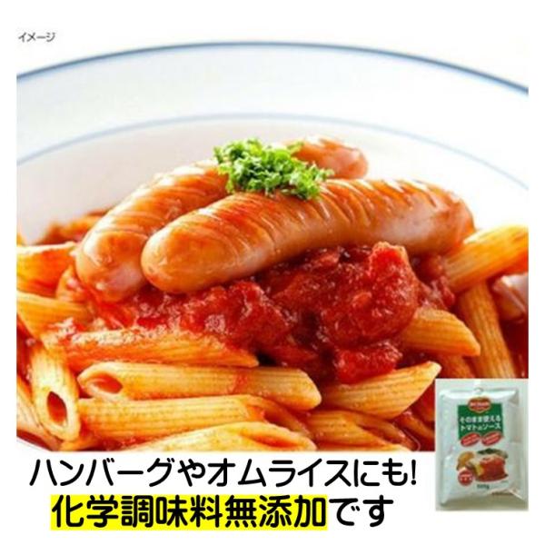 完熟したトマトをベースに、ざく切り玉ねぎとにんじんがたっぷり入った本格的なトマトソースです。化学調味料無添加です。ハンバーグやオムライスにも!化学調味料無添加です。名称　　　トマトミックスソース　原材料名　トマト(アメリカ)、玉ねぎ、ぶどう...