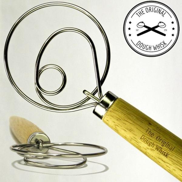 デンマーク 泡だて器 オリジナル デニッシュ ドウ ウィスク ステンレス ホイッパー The Original Danish Dough Whisk - LARGE 13.5" Stainless Steel Dutch Style bre...