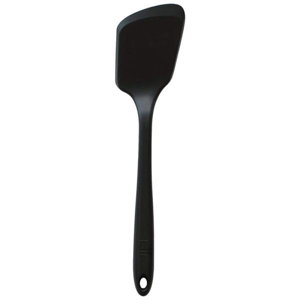 シリコン ミニ ターナー フライ返し フリッパー ブラック GIR: Get It Right GIRFPM311BLK Premium Silicone Mini Flipper / Turner, Mini - 11 IN