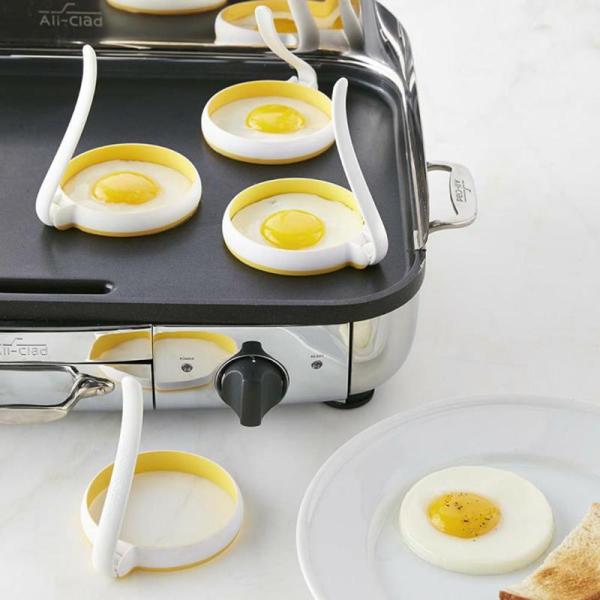目玉焼き リング 4個セット BPAフリー ウイリアムズ・ソノマ Williams Sonoma Nonstick Egg Fry Rings, Set of 4