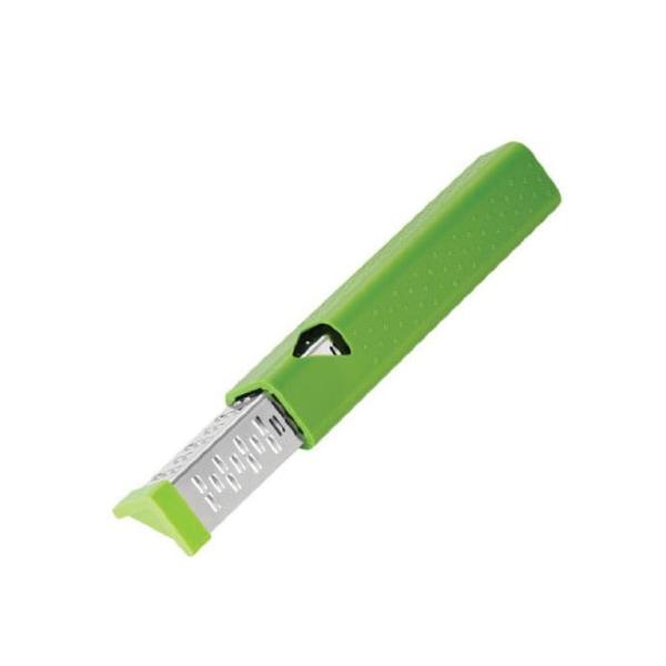 クーン・リコン デュアルグレイター ステンレス製おろし金 粗/リボン グリーン Kuhn Rikon Dual Grater, Coarse/Ribbon 8" Green