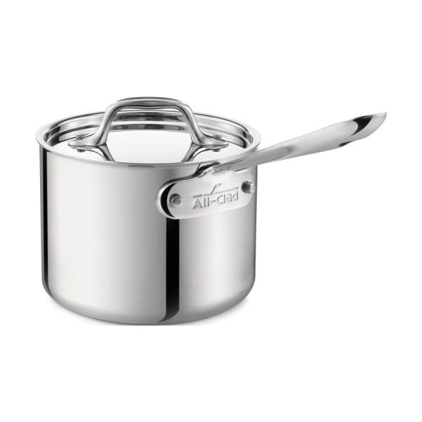 オールクラッド ステンレス鍋 1.5L 蓋付深底鍋 All-Clad Stainless Steel 1.5-Quart Sauce Pan with Lid 4201.5