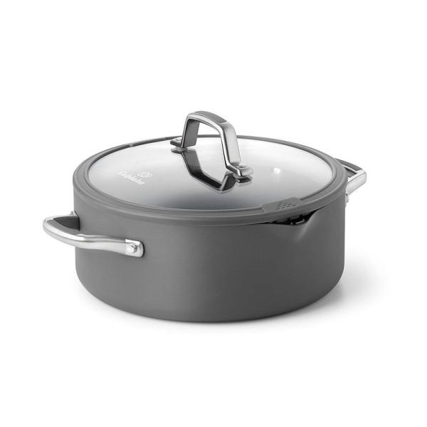 カルファロン 両手鍋 フタ付 4.7L PFOAフリー Calphalon Easy System Nonstick 5 Qt Dutch Oven 1831240