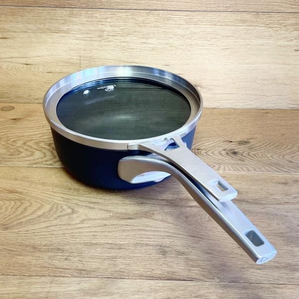 片手鍋 2.4L ソースパン フタ付 カルファロン プレミア ハードアルマイト スペースセーブ Calphalon Premier Space-Saving Hard-Anodized Nonstick Cookware, 2.5-Quar...
