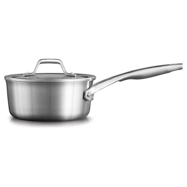 片手鍋 ソースパン フタ付 ステンレス カルファロン プレミア IH対応 Calphalon Premier Stainless Steel Sauce Pan