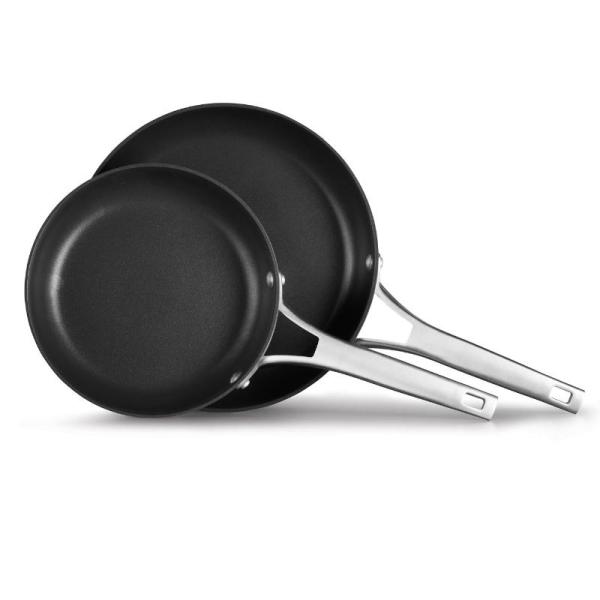 フライパン 20cm 25cm セット カルファロン プレミア ハードアルマイト Calphalon Premier Hard-Anodized Nonstick 2-Piece Fry Pan Set 8 &amp; 10 in