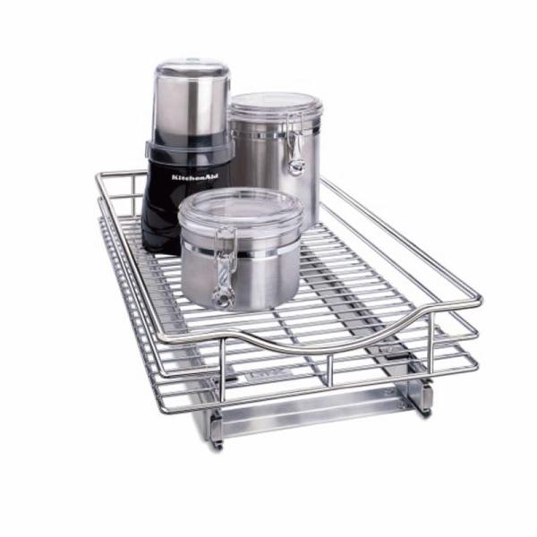 シンク下快適収納 流し下 クロムキャビネット 引き出し Lynk Professional-Inch Roll-Out Chrome Cabinet Drawer 約28×46×10cm