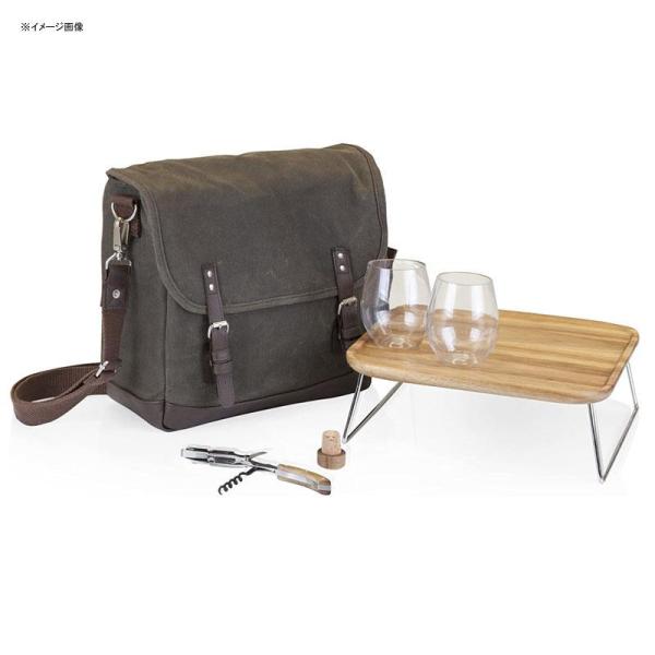 ワイントート 2本用 バッグ テーブル グラス ストッパー ワインオープナー付 ピクニック LEGACY - a Picnic Time Brand Adventure Insulated Double Wine Tote with Ser...