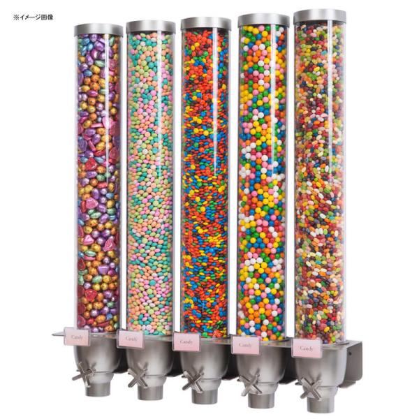 フード ディスペンサー サーバー 壁掛け 5連 各9.5L シリアル スナック キャンディー ゼリービーンズ コーヒー豆 ホテル レストラン Rosseto EZ574 EZ-SERV Five Canister Wall-Mounted ...