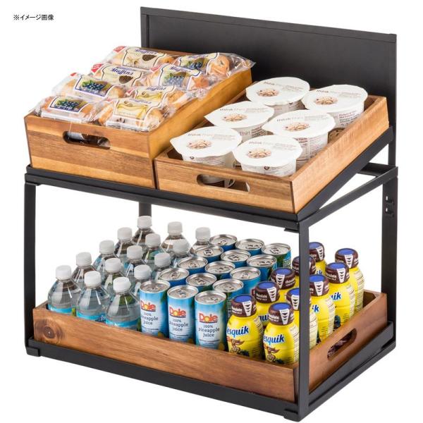 ディスプレイスタンド 2段 木箱 カフェ 雑貨 Tablecraft 11000 Two Tier Crate Display 80811000