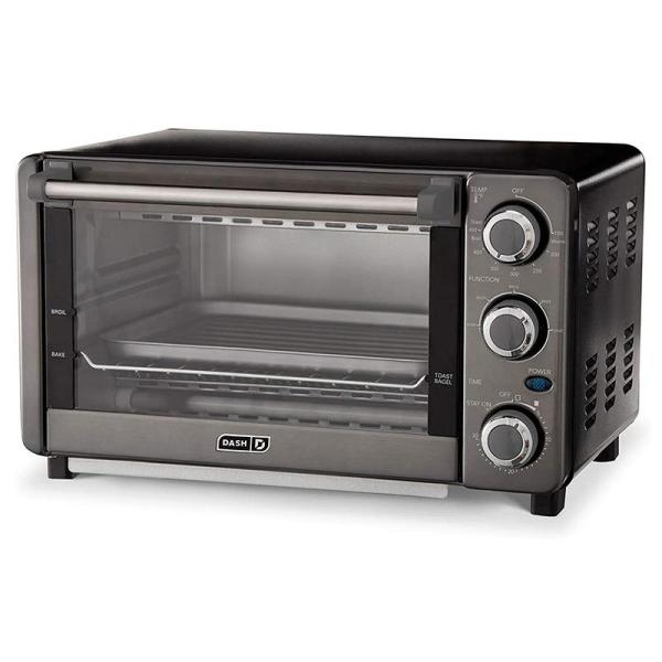 オーブントースター 12L ダッシュ Dash Express Countertop Toaster Oven with Quartz Technology, Bake, Broil, and Toast with 4 Slice Capa...