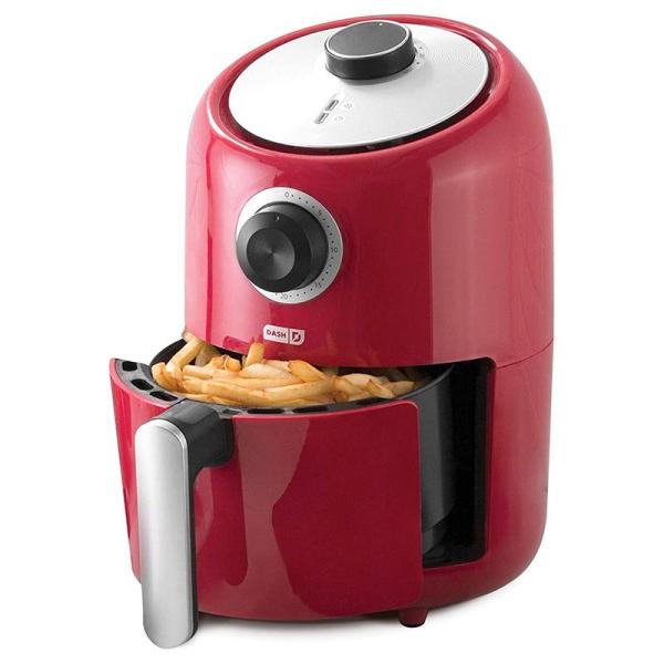 ノンフライヤー Dash ダッシュ 温度調整 タイマー付 華氏表示 Dash DCAF150GBRD02 Compact Air Fryer Oven Cooker with Temperature Control, Non Stick F...
