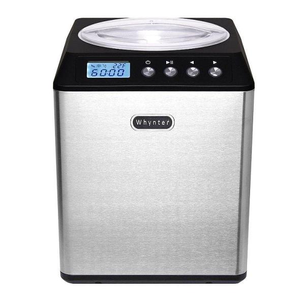 コンプレッサー内臓 アイスクリームメーカー 2.0L ジェラート フローズン Whynter 2.1 Quart Upright Ice Cream Maker with Stainless Steel Bowl ICM-201SB 家電