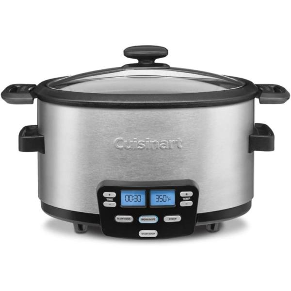 マルチクッカー 3.8L スロークッカー スチーマー クイジナート Cuisinart MSC-400 3-In-1 Cook Central 4-Quart Multi-Cooker: Slow Cooker, Brown/Saute, ...