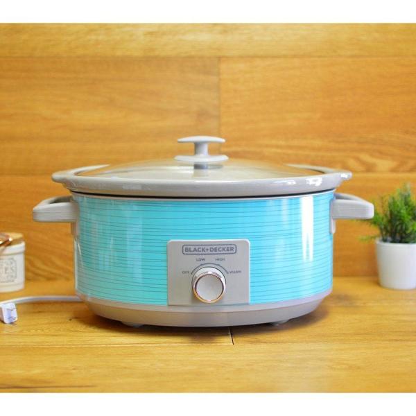 ブラック&amp;デッカー スロークッカー 6.6L BLACK &amp; DECKER SC2007D Slow Cooker 7 Quart 家電