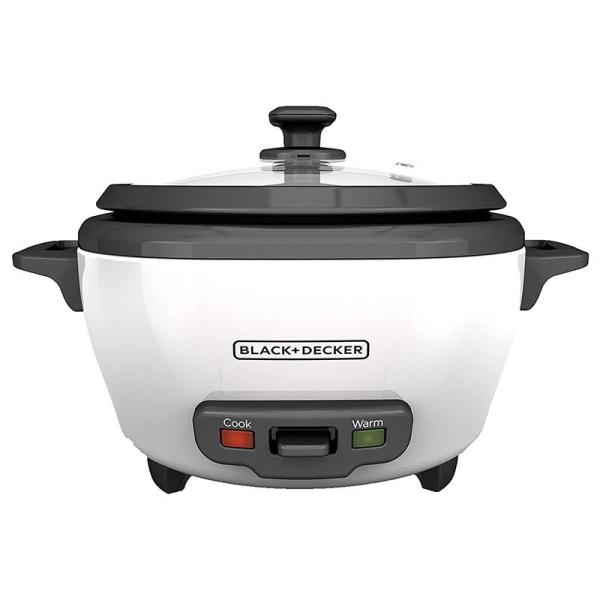 スチーマー 蒸し器 ライスクッカー 炊飯器 1.4L ブラック・アンド・デッカー BLACK+DECKER RC506 6-Cup Cooked/3-Cup Uncooked Rice Cooker and Food Steamer, Wh...