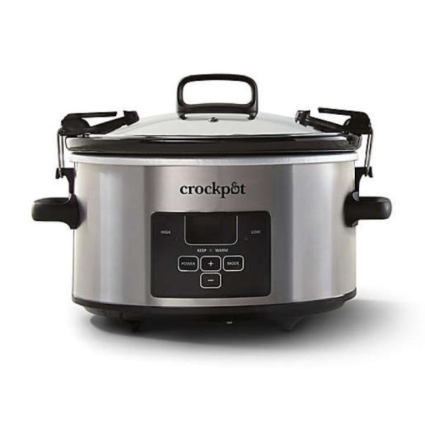 スロークッカー 3.8L クロックポット 持ち運びに便利 Crockpot 4-Quart Cook &amp; Carry Slow Cooker, Programmable Slow Cooker 家電