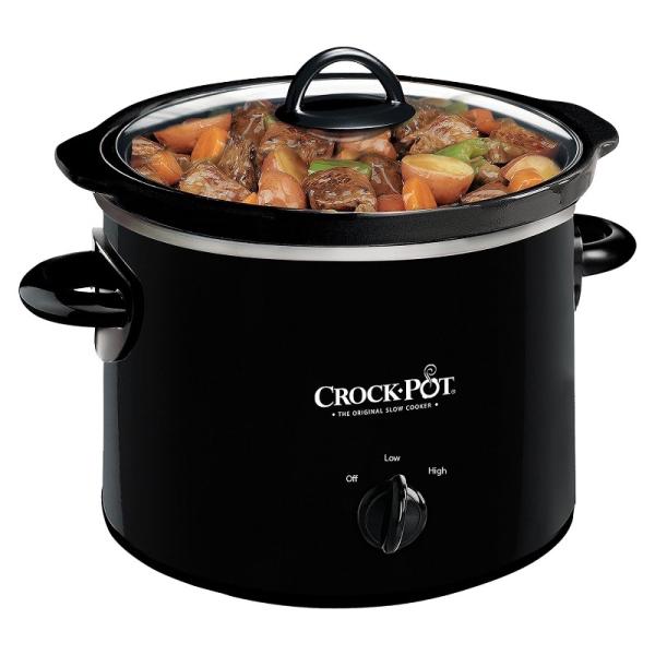スロークッカー 1.9L クロックポット グルメ鍋 ラウンド型 丸型 Crock-Pot Small 2 Quart Round Manual Slow Cooker Black SCR200-B 家電