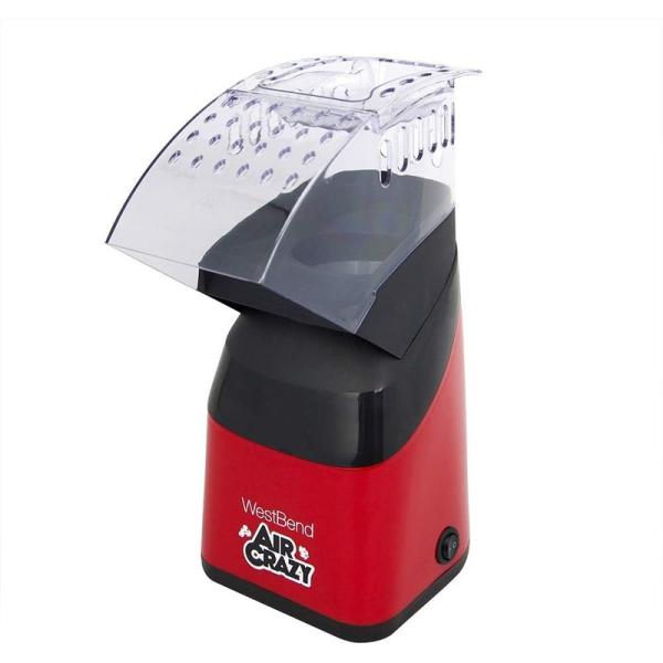 エアーポップコーン メーカー マシン ウエストベンド West Bend Air Crazy Popcorn Machine for Healthy Snacking with No Oil, 4-Quart 家電