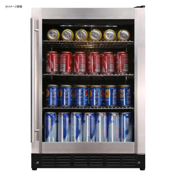 冷蔵庫 144L 幅60cm リバーシブル ガラスドア ステンレス 最大154缶 Magic Chef Beverage 23.4 in. 154 (12 oz.) Can Beverage Cooler, Stainless Steel ...
