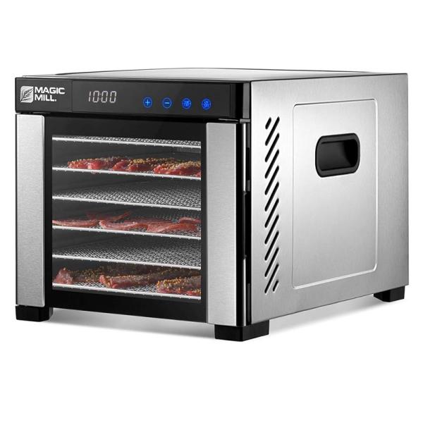 食品乾燥機 ディハイドレーター ステンレストレー 7段 24時間 デジタルタイマー Magic Mill Food Dehydrator Machine, Easy Setup, Digital Adjustable Timer and T...
