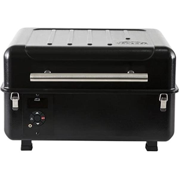 燻製器 電気スモーカー トレガー BBQ ポータブル テーブルトップグリル Traeger Grills Ranger Portable Wood Pellet Grill and Smoker TFT18KLD 家電