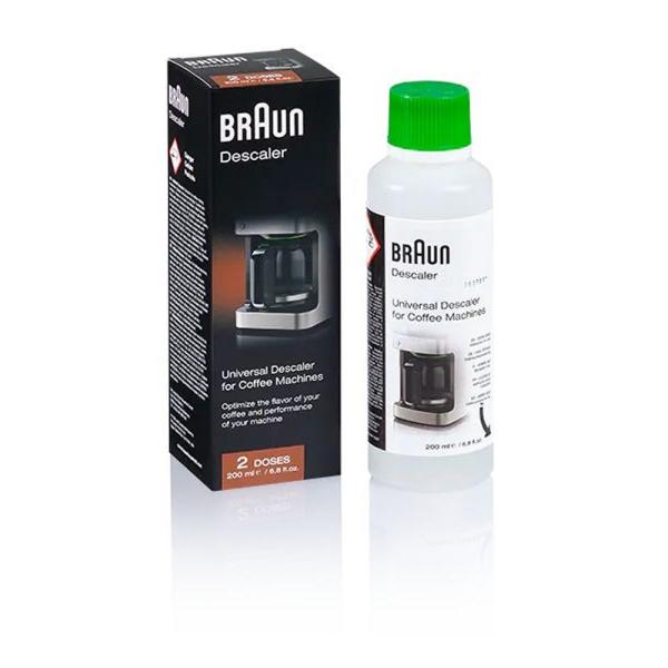 ブラウン コーヒーメーカー用 デスケーラー 200ml 石灰除去 パーツ 部品 Braun Descaler, Universal Descaling Solution for Coffee Machines, 6.8 oz (2 Dose...