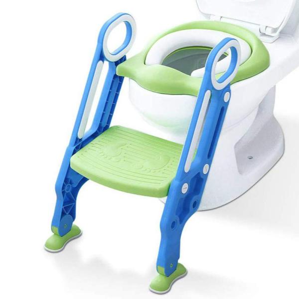 ステップ付 補助便座 トイレトレーニング トイレシート 子供 Mangohood Potty Training Toilet Seat with Step Stool Ladder for Boys and Girls Baby Toddl...