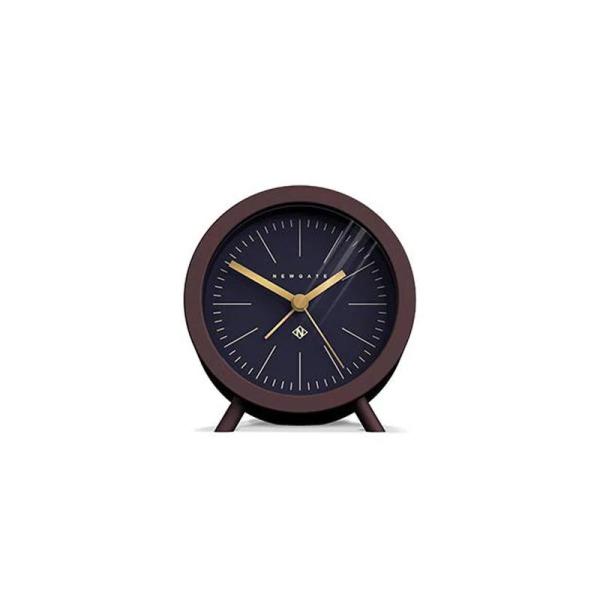 ニューゲート 目覚まし時計 アラーム クロック マット ブラウン Newgate The Fred FRED413CHK Mid-Century Modern Alarm Clock | Silent 'No Tick' | Chocola...