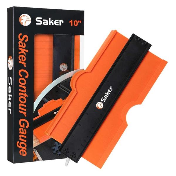 不規則な形状をコピー 型取りゲージ 長さ25cm DIY 工具 Saker Contour Gauge (10 Inch Lock) Profile Tool- Adjustable Lock -Precisely Copy Irregul...