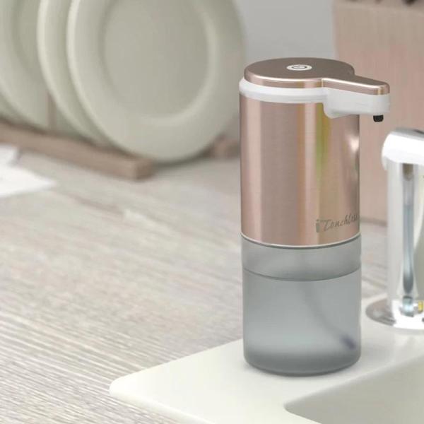 泡 ソープディスペンサー センサー 電池式 ステンレス iTouchless Automatic Stainless Steel Foaming Soap Dispenser