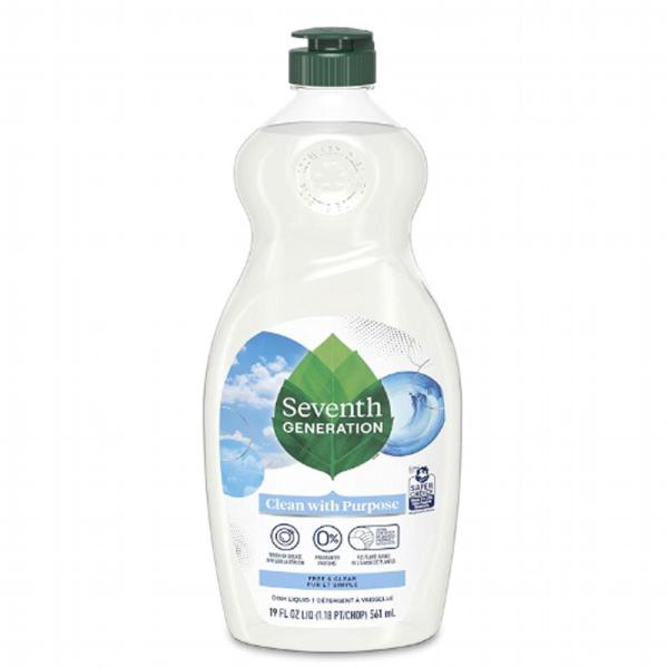 セブンスジェネレーション 食器用洗剤 561ml Seventh Generation Liquid Dish Soap, Free &amp; Clear, Gentle on Sensitive Skin, 19 Fl Oz