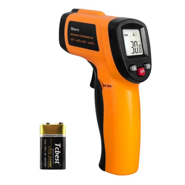 赤外線温度計 油料理 非接触 -50°Cから550°Cまで 人用ではありません Helect (NOT for Human) Infrared Thermometer, Non-Contact Digital Laser Temperatu...