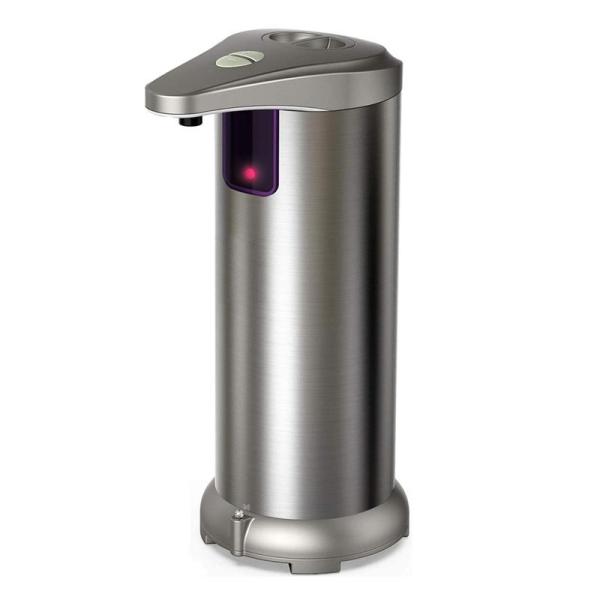 液体 ソープディスペンサー 電池式 280ml ステンレス Nozama Automatic Soap Dispenser Equipped with Stainless Steel, Adjustable Switches, Infrar...