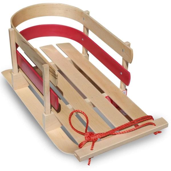 ソリ 木製 アウトドア Flexible Flyer Baby Pull Sled. Wood Toddler To-Boggan. Wooden Sleigh for Kids