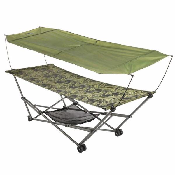 自立型 折りたたみ ハンモック キャノピー サンシェード 日よけ アウトドア キャンプ Kamp-Rite Hammock with Canopy