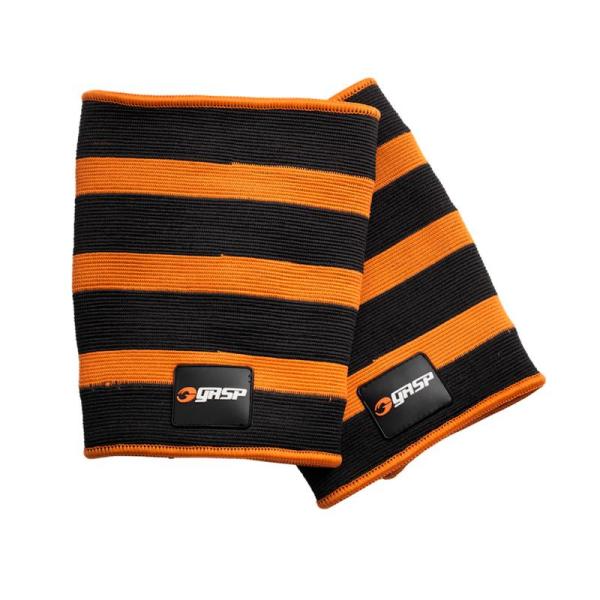 GASP パワーエルボースリーブ ブラック オレンジ ジム トレーニング 筋トレ GASP Power elbow sleeves, Black/flame