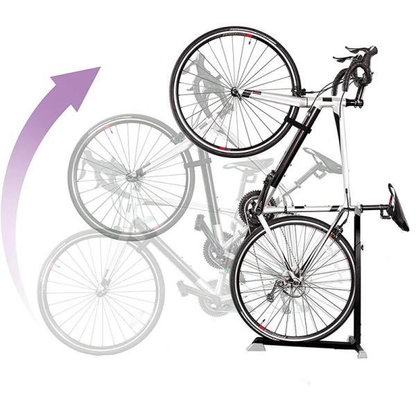自転車 スタンド 縦置き ラック バイク Bike Nook Bicycle Stand, Portable and Stationary Space-Saving Rack with Adjustable Height, for Indo...