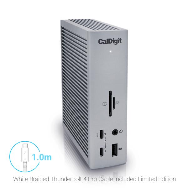 *本製品は通常の0.8mの黒いケーブルではなく、Apple向けに製造された1.0mの白い編組Thunderbolt 4ケーブルを付属した限定仕様です。TS4はこれまでで最もパワフルなドックであり、最も多くのポートを備え、最も高い充電能力を持...