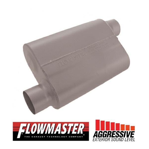 メーカー：FLOW MASTER品名：フローマスター 40 マフラー管理番号：n341品番：#43043内容：タイコ本体仕様：3インチ IN(約77mm)/ 3インチ OUT(約77mm)タイコ長:約33cmタイコ幅:約24.8cm厚み:約...