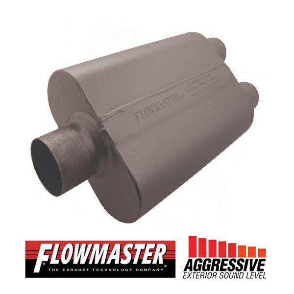 メーカー：FLOW MASTER品名：フローマスター 40 マフラー 409S管理番号：n350品番：#80430402内容：タイコ本体仕様：3インチ IN(約77mm)/ 2.5インチ OUT(約64mm)タイコ長:約33cmタイコ幅:約...