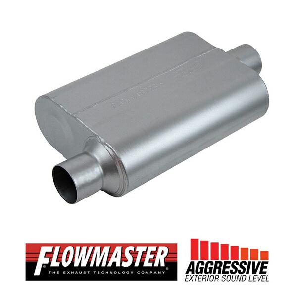メーカー：FLOW MASTER品名：フローマスター スーパー 44 マフラー管理番号：n413品番：#842546内容：タイコ本体仕様：2.5インチ IN(約64mm)/ 2.5インチ OUT(約64mm)タイコ長:約33cmタイコ幅:約...