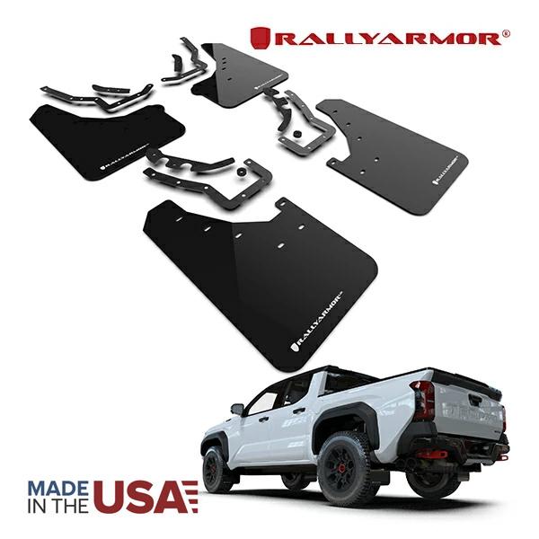 メーカー：Rally Armor品名：マッドフラップ管理番号：s10479品番：MF114-UR-BLK-WH内容：1台分 4枚セットステイ等付属仕様：ロゴ：Rally Armor(ホワイト)素材：ポリウレタン製説明：Rally Armor...